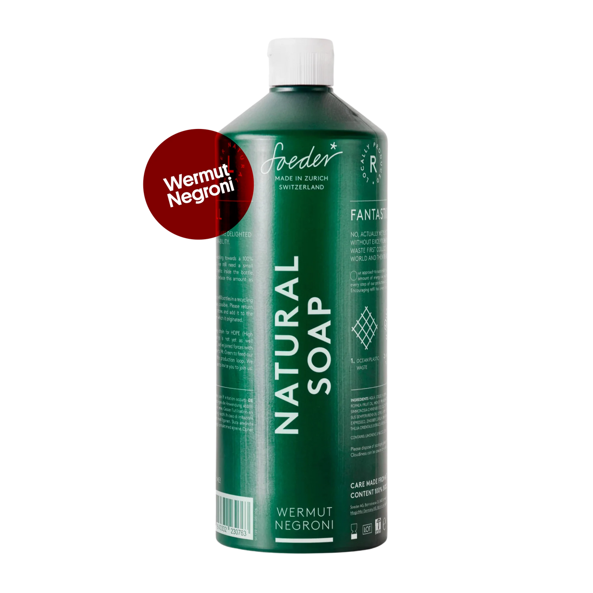 Natural Soap Refill - Wermut Negroni 1 Liter von Soeder* – soapkitchen.de